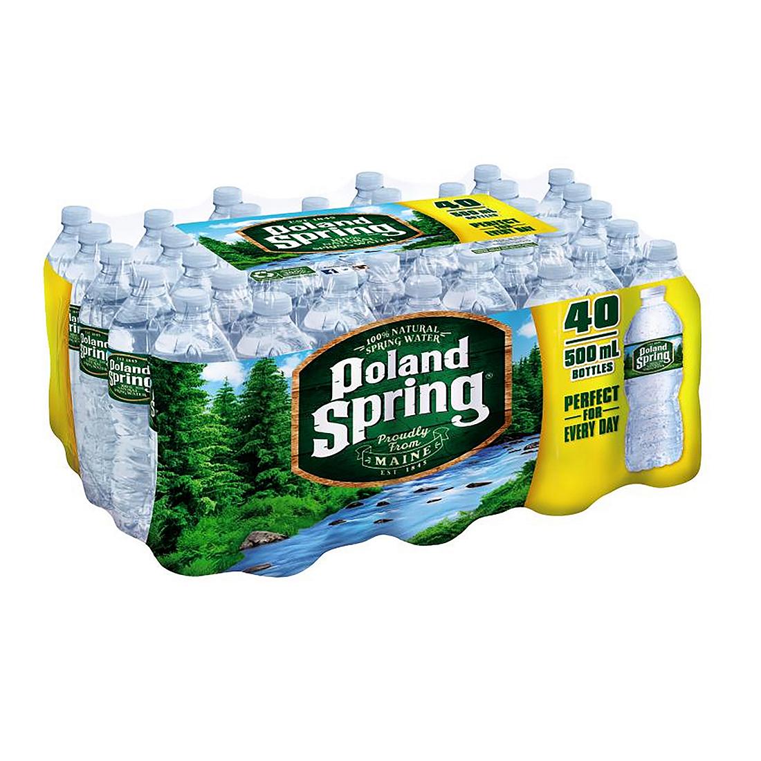 POLAND SPRING WATER PLASTIC 40/16.9oz -6/1 GALLON (TAX AND DEPOSIT INC ...